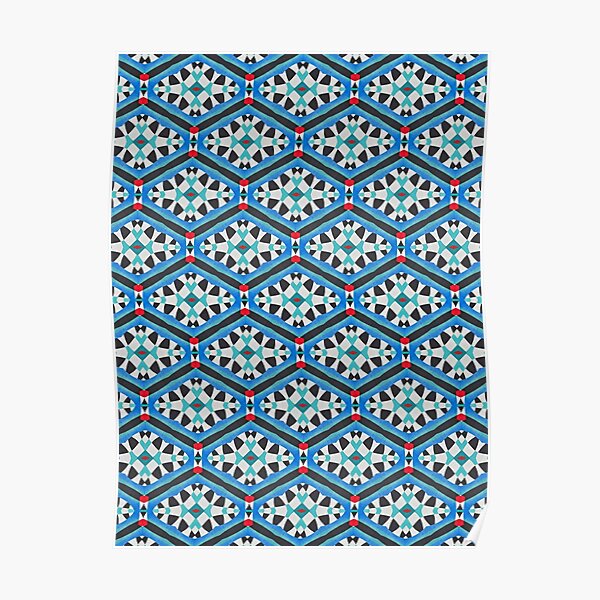 "Heartening and Audacious Sunshiny-Colored Regular Pattern 109" Poster ...