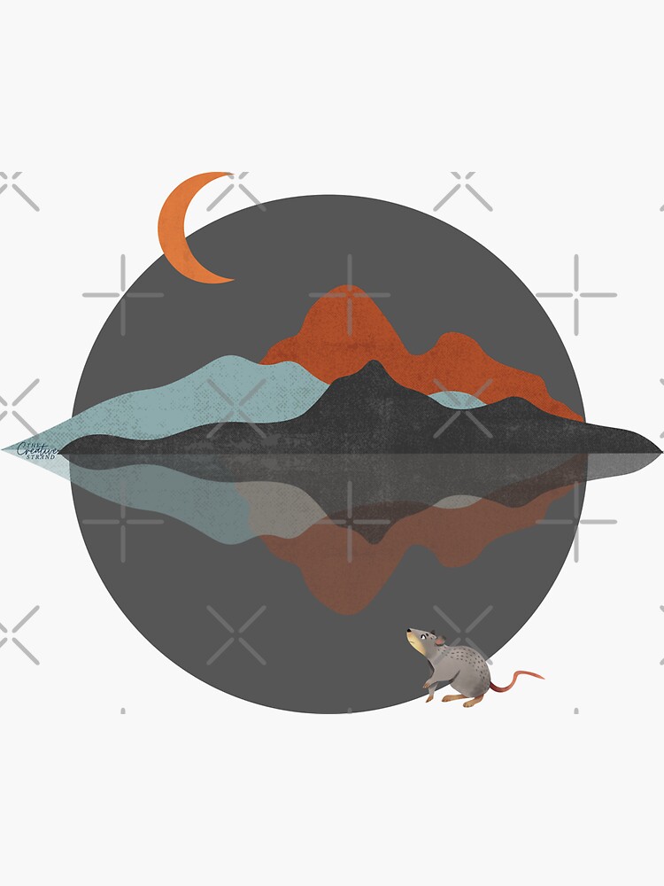 "Adventure time with a curious little rat." Sticker for Sale by ...