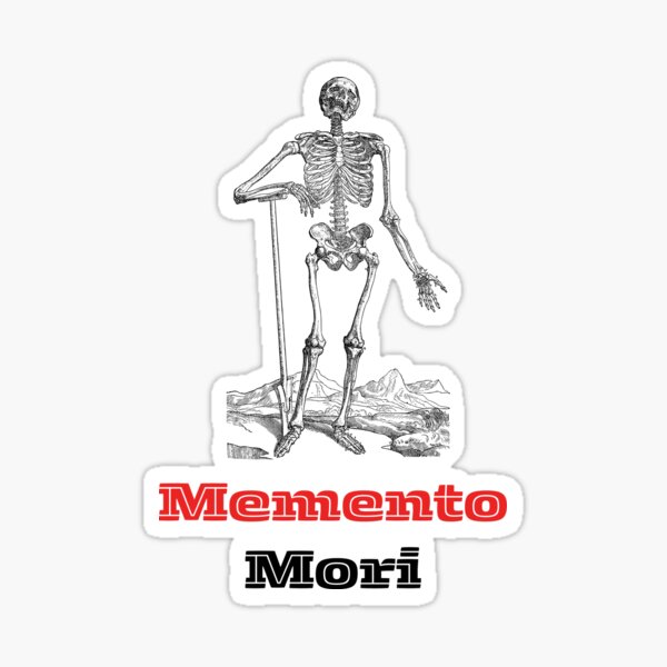 "Gift skeletons, skull , memento mori" Sticker for Sale by ROBOUE ...
