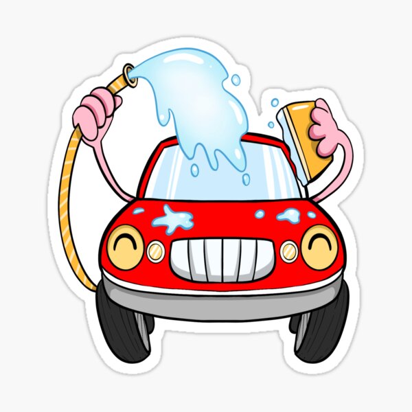 "Wash Car" Sticker for Sale by ErnadHasic | Redbubble