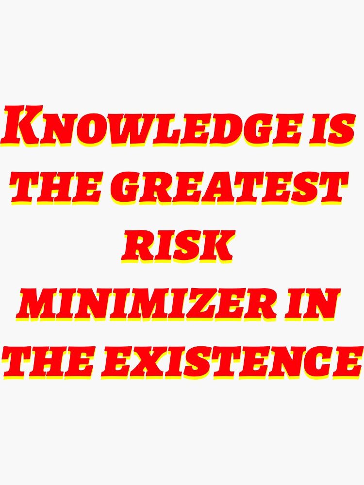 Pegatina «¿Qué es realmente el conocimiento?» de hcarts | Redbubble