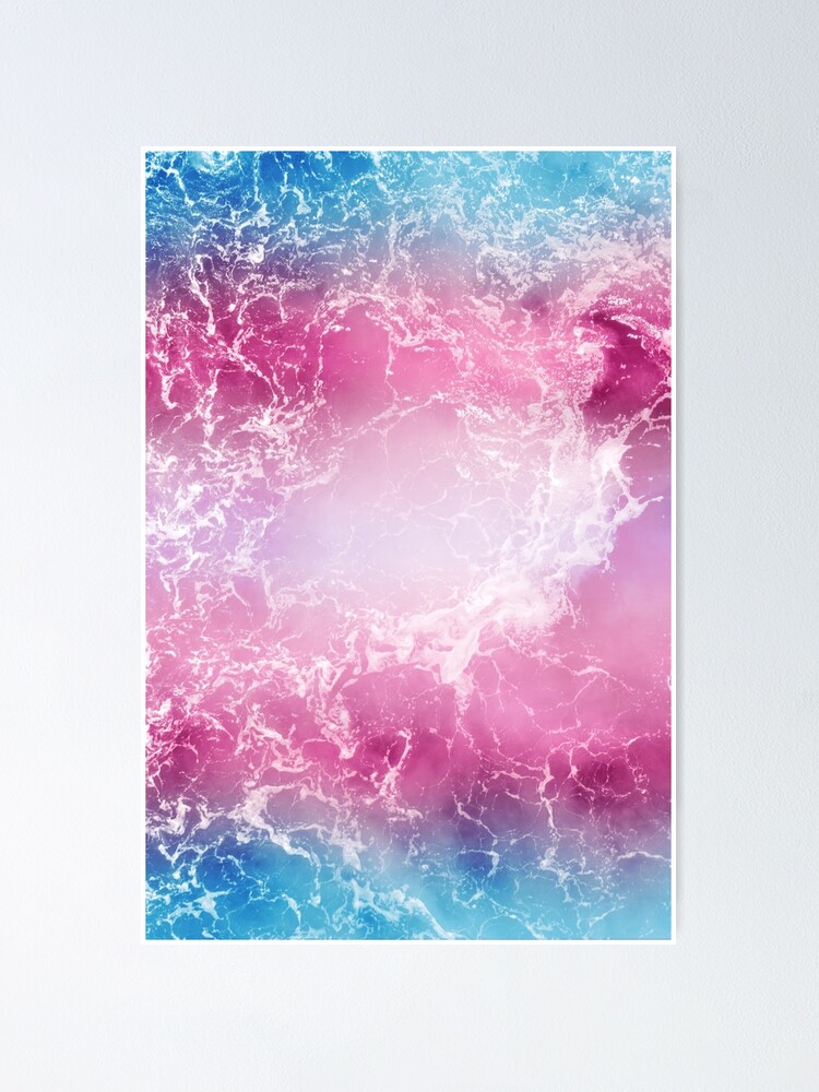 "Hidden Subtle Transgender (Trans) Flag Ocean Waves" Poster for Sale by ...