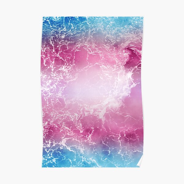 "Hidden Subtle Transgender (Trans) Flag Ocean Waves" Poster for Sale by ...