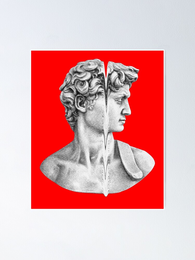 "David Statue" Poster for Sale by Menopiko | Redbubble