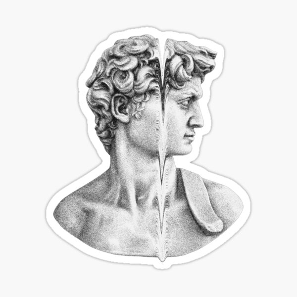 "David Statue" Sticker for Sale by Menopiko | Redbubble