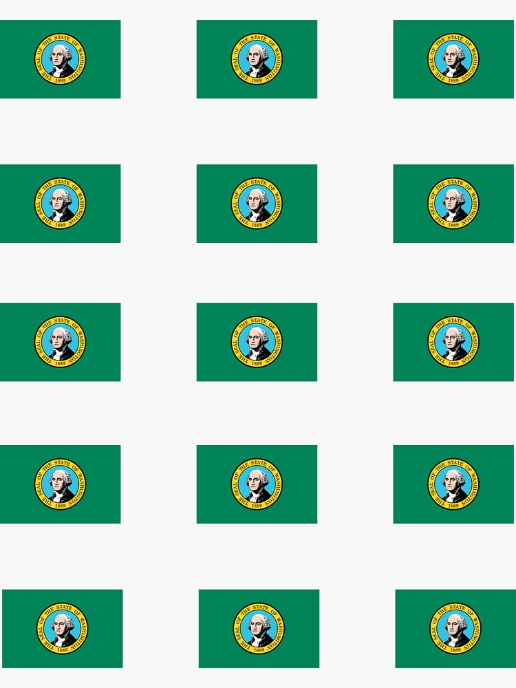 "Washington - Washingtonian Flag Pack" Sticker for Sale by FlagsWorld ...