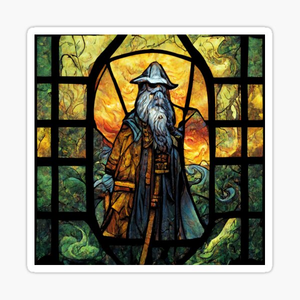 "Wizard" Sticker for Sale by Rot-Bot | Redbubble