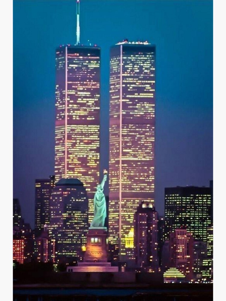 "Twin Towers " Sticker for Sale by ColdDinnerClub | Redbubble