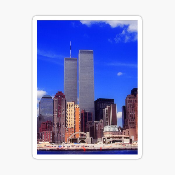 "Twin Towers 1994 " Sticker for Sale by ColdDinnerClub | Redbubble