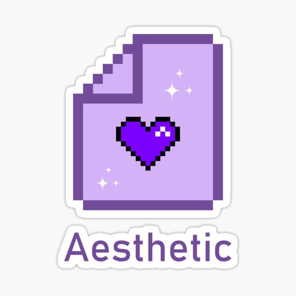 "pixel aesthetic purple folder" Sticker for Sale by shopvescogirl ...