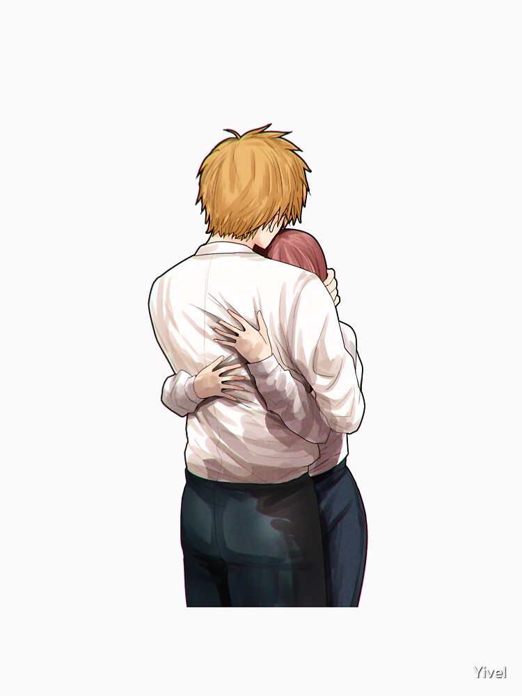 "Denji and Makima Hug" T-shirt for Sale by Yivel | Redbubble | chainsaw ...
