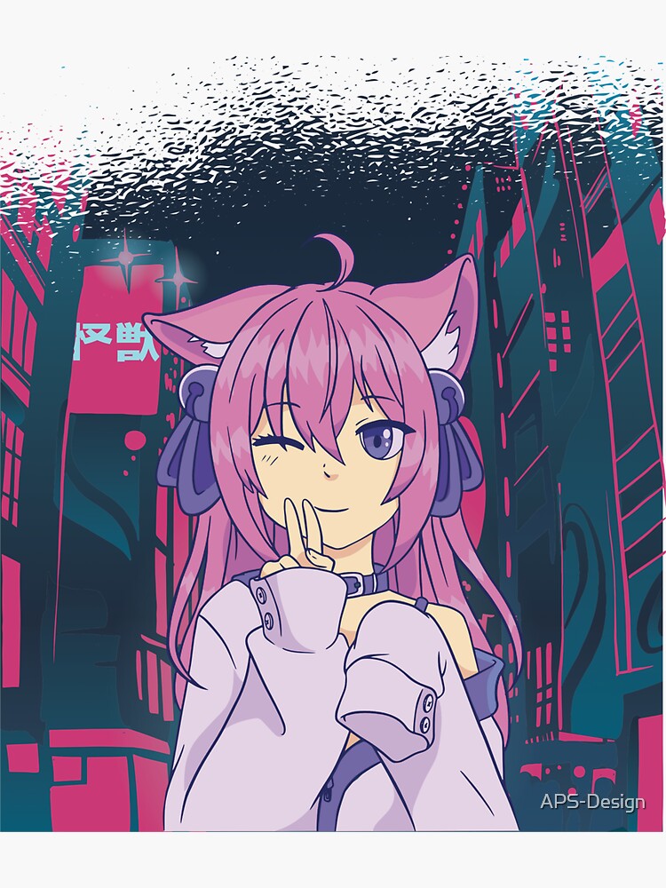 Boba Girl Boba Tea Just A Girl Who Loves Anime Sticker For Sale By Aps Design Redbubble