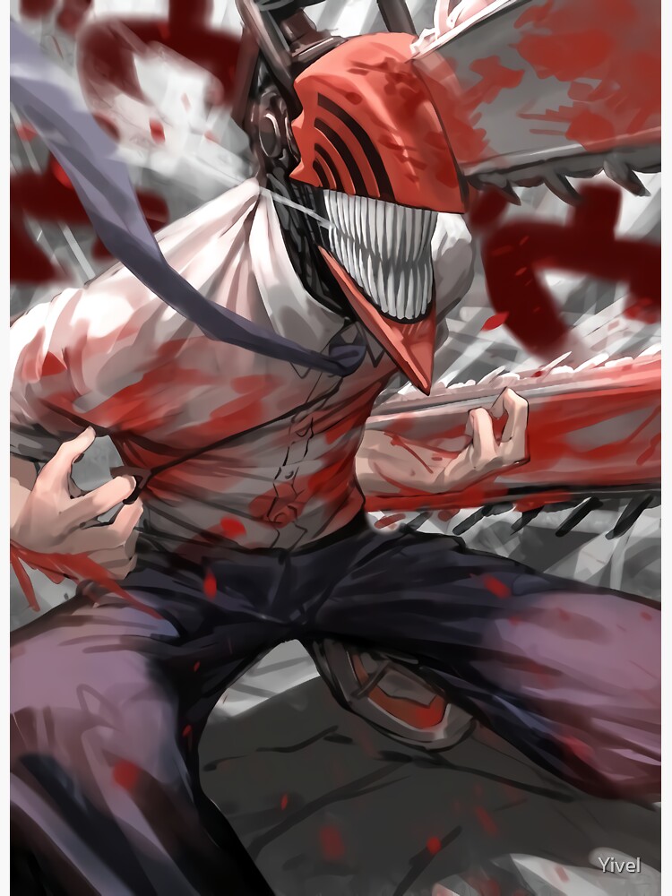 "Denji Hybrid Form" Sticker for Sale by Yivel | Redbubble