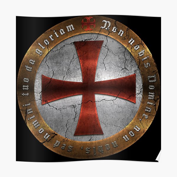 "Templar Cross v2" Poster for Sale by camikaze-es | Redbubble
