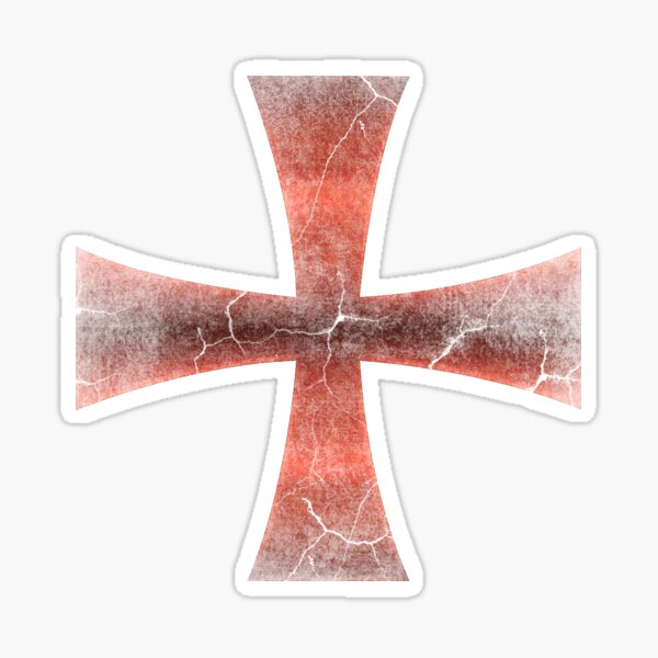 "Templar Cross v2" Sticker for Sale by camikaze-es | Redbubble