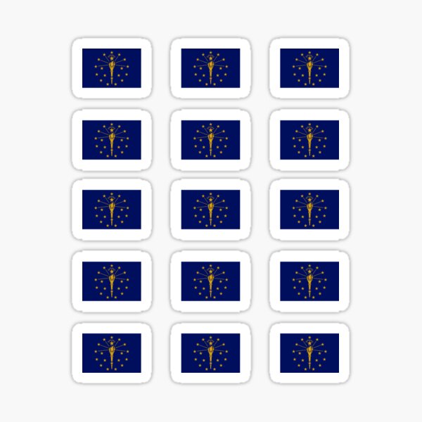 "Indiana - Hoosier Flag Pack" Sticker for Sale by FlagsWorld | Redbubble