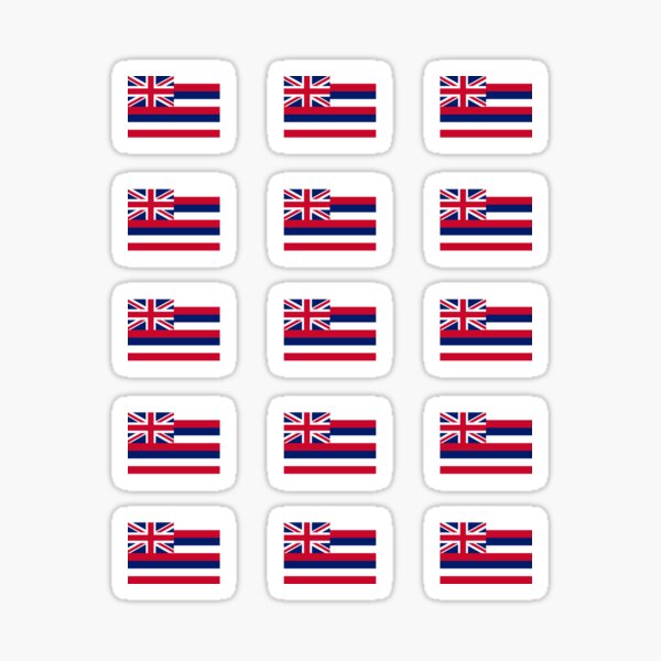 "Hawaii - Hawaiian Flag Pack" Sticker for Sale by FlagsWorld | Redbubble