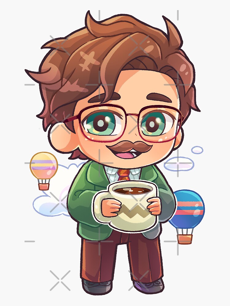 "Harvey - Stardew Valley" Sticker for Sale by SleepingSalad | Redbubble