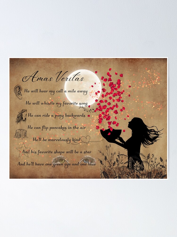 "Practical Magic Quote Spell Amas Veritas" Poster for Sale by dealchica ...