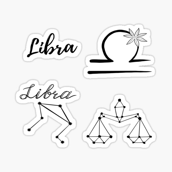 "Sticker pack Libra star sign" Sticker for Sale by DahliaBlanche ...