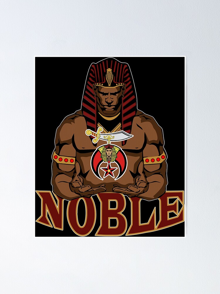 "Shriner Noble Masonic PHA Shriners Emblem Father's Day Gift" Poster ...