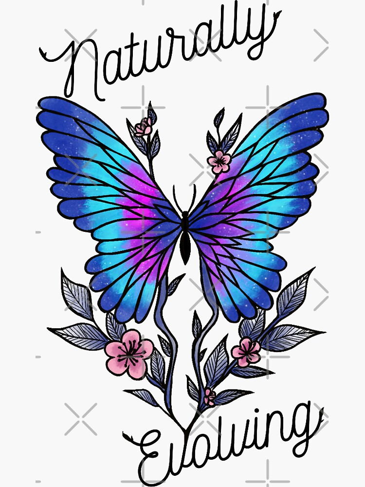 "Naturally Evolving" Sticker for Sale by kintsabi | Redbubble