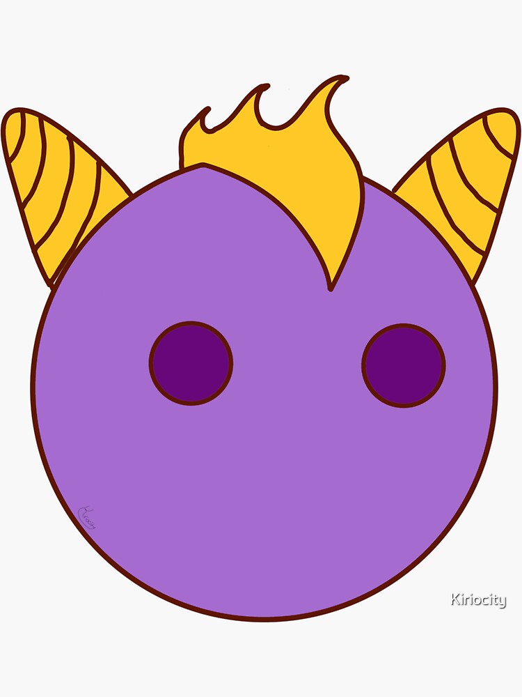 "Spyro the sticker" Sticker for Sale by Kiriocity | Redbubble