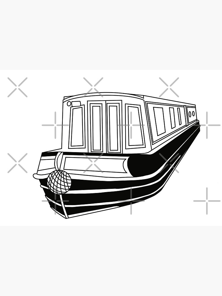 "The classic, a plain and simple narrowboat design " Poster for Sale by ...