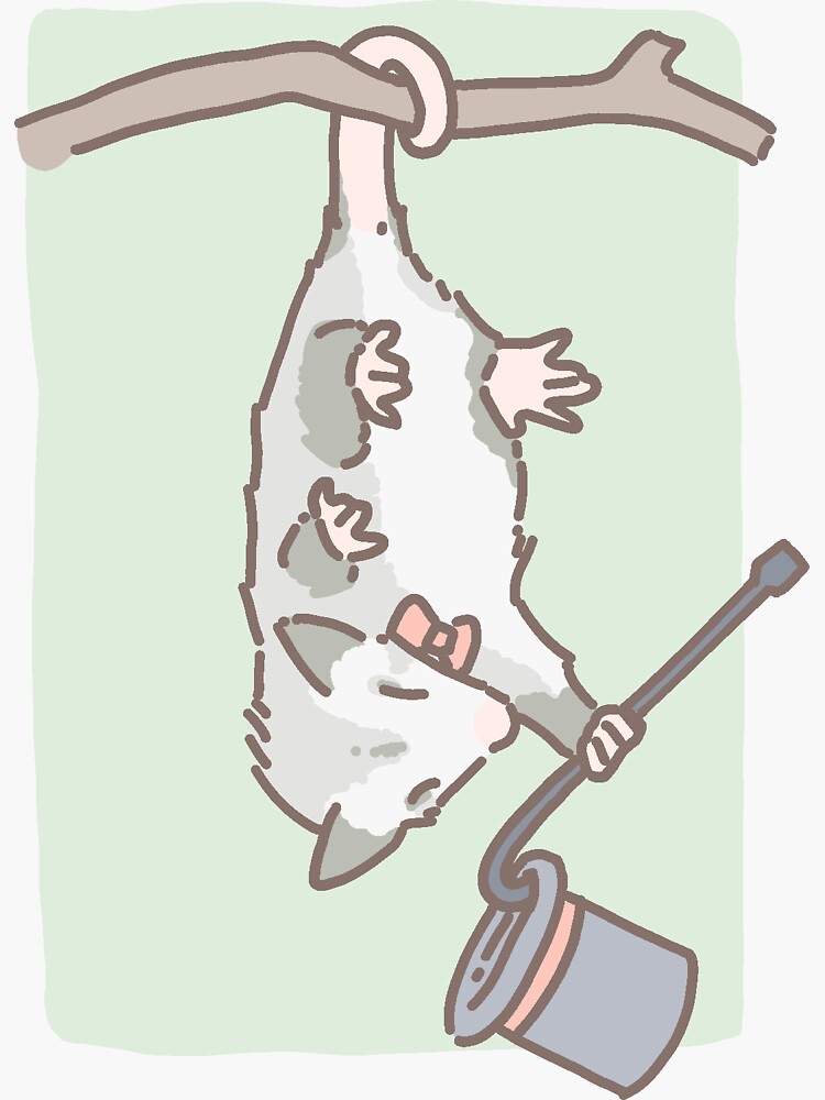 "Dapper Opossum " Sticker for Sale by Very-Secret | Redbubble