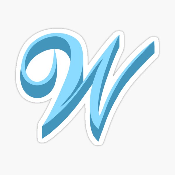 "Letter W" Sticker for Sale by Kalliannaa | Redbubble