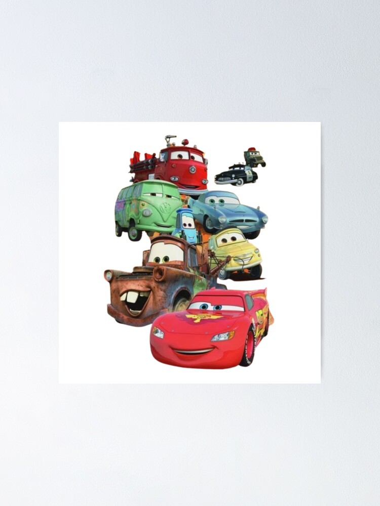 "Lightning Mcqueen and Friends " Poster for Sale by ALAnimes | Redbubble