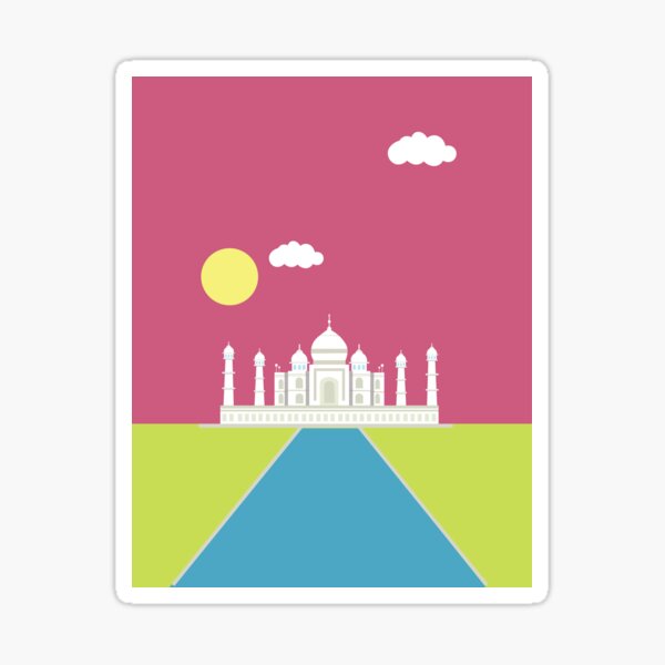 "Taj Mahal" Sticker by CloverFi | Redbubble