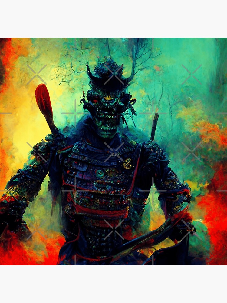 "Undead Oni Samurai" Poster for Sale by oniart29 | Redbubble