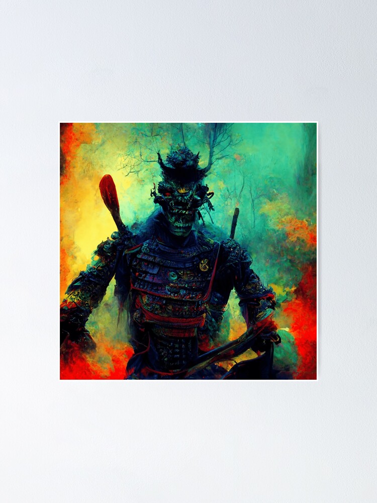 "Undead Oni Samurai" Poster for Sale by oniart29 | Redbubble