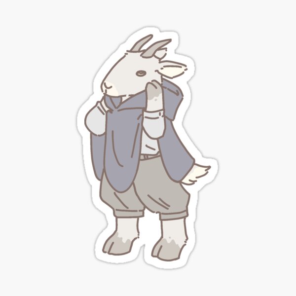 "Questionable Goat" Sticker for Sale by Very-Secret | Redbubble