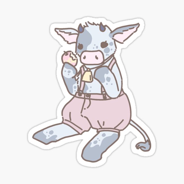 "Apple cow" Sticker for Sale by Very-Secret | Redbubble