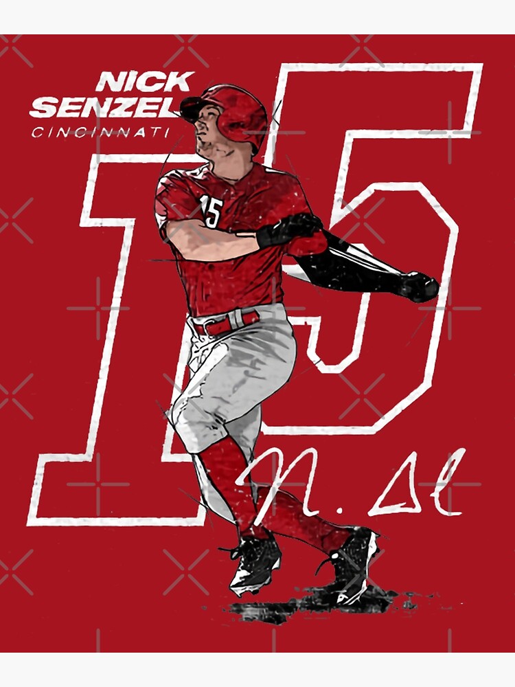 "Nick Senzel Offset" Poster for Sale by wright46l | Redbubble