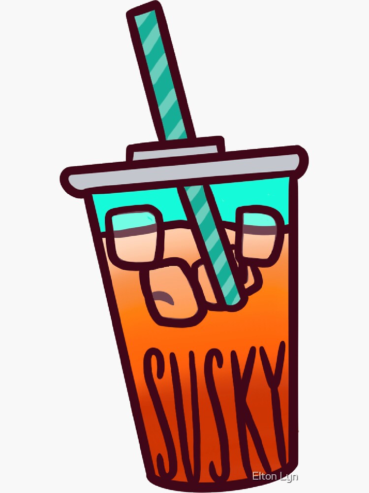 "susky iced coffee" Sticker for Sale by Twany16 | Redbubble