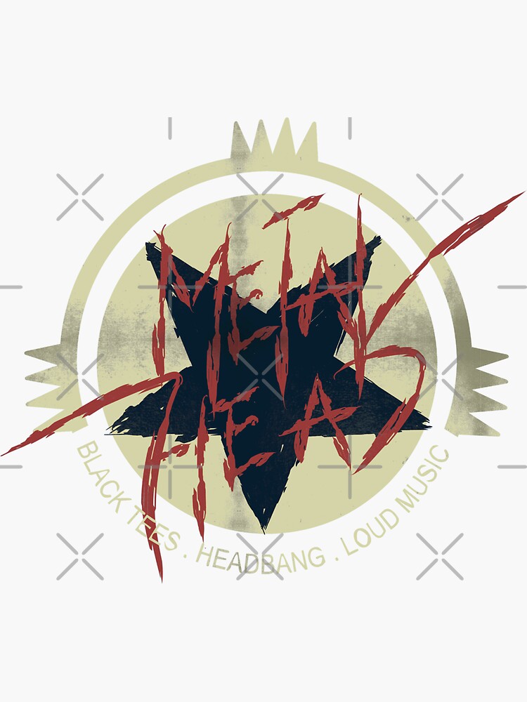 "Classy Metalhead " Sticker by Kaijester | Redbubble