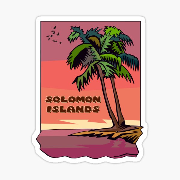 "Solomon Islands" Sticker for Sale by PolyMicroMela | Redbubble