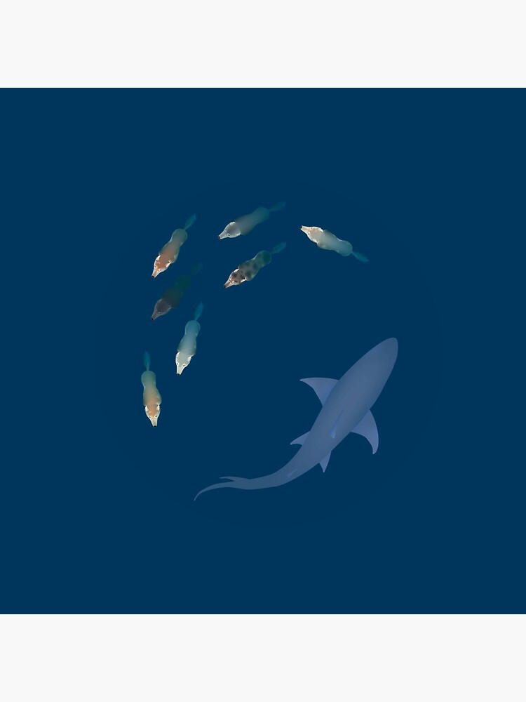 "Guess the pack of wolves is swimming with the shark now!" Pin for Sale ...