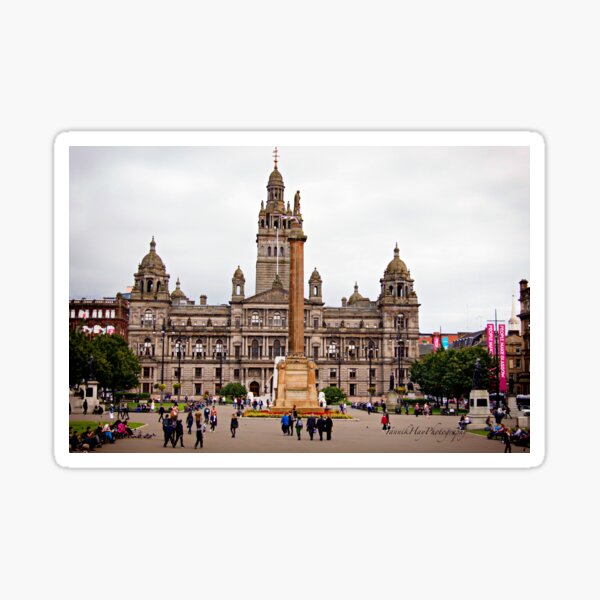 "Georges Square, Glasgow" Sticker for Sale by Yannik Hay | Redbubble