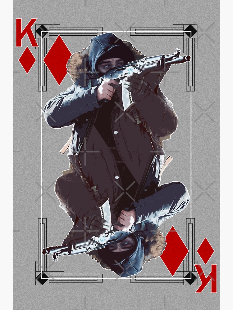 "Escape From Tarkov - Shturman King of Diamonds" Sticker for Sale by ...