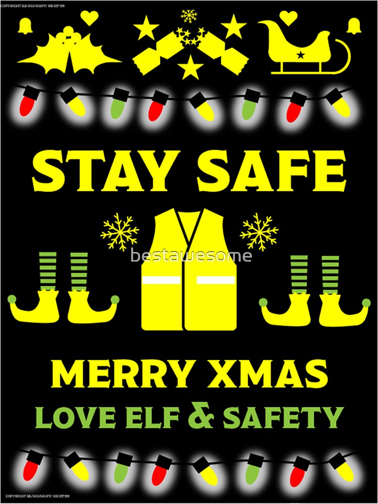 "Elf And Safety Xmas Sweater - Seasons Greetings - Health And Safety ...