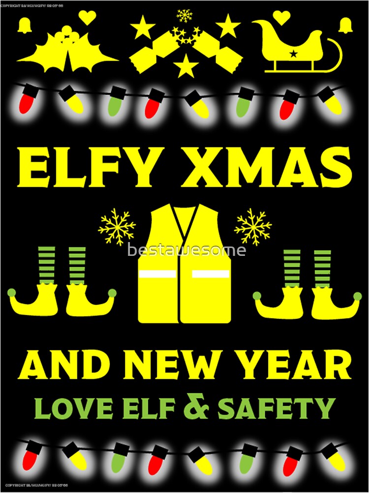 "Elf And Safety Xmas Sweater - Seasons Greetings - Health And Safety ...