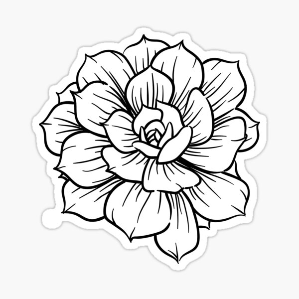 "Elegant Black Flower " Sticker for Sale by 0553535457 | Redbubble