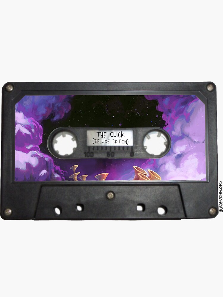 "AJR "The Click Deluxe" Cassette Tape" Sticker for Sale by ...