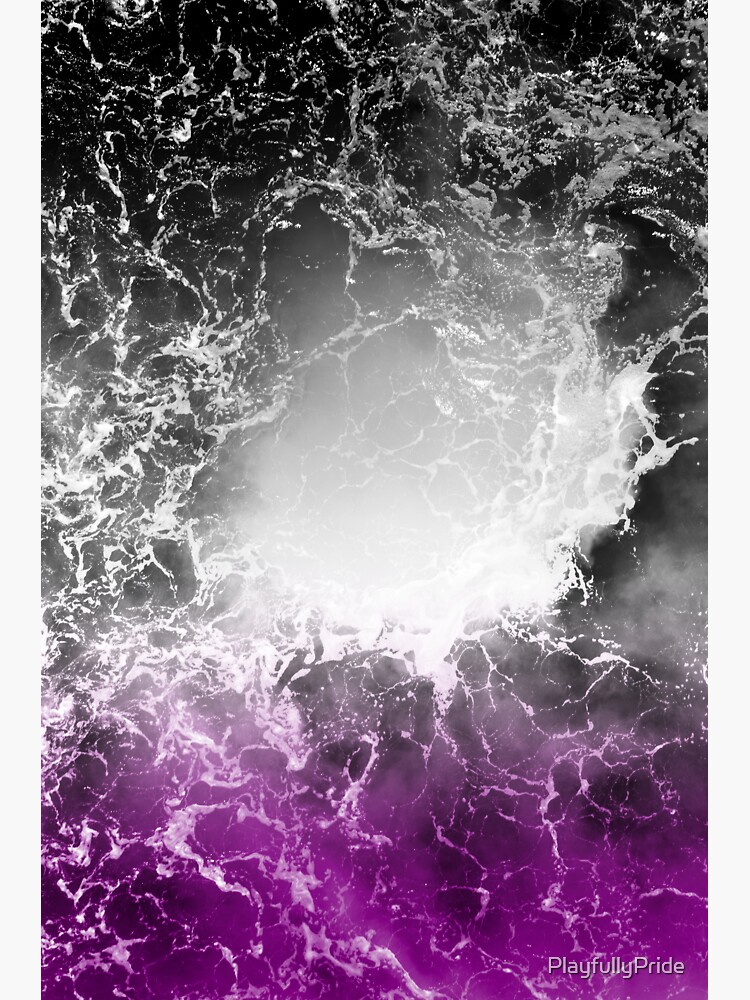 "Hidden Subtle Asexual (Ace) Flag Ocean Waves" Sticker for Sale by ...