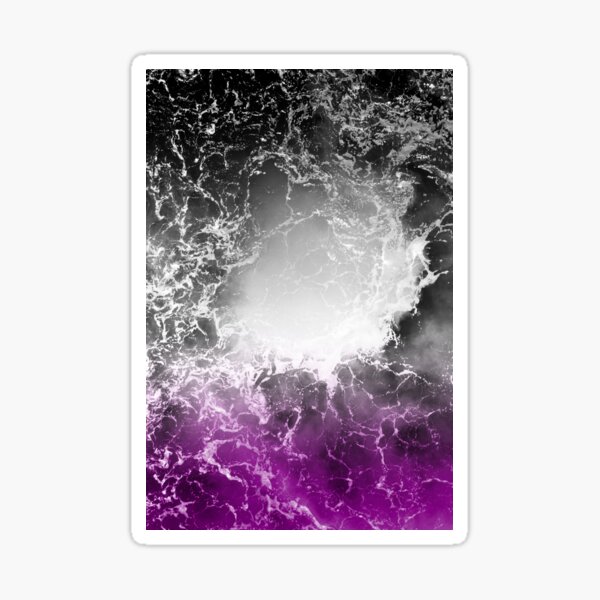 "Hidden Subtle Asexual (Ace) Flag Ocean Waves" Sticker for Sale by ...