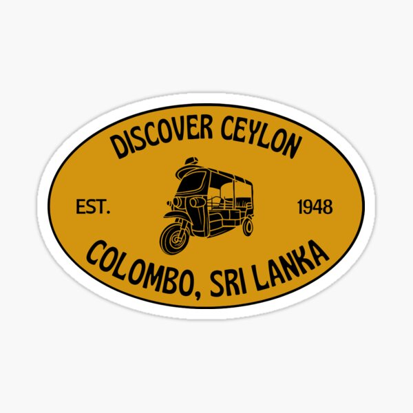 "Sri Lanka Vintage Style" Sticker for Sale by zsonn | Redbubble